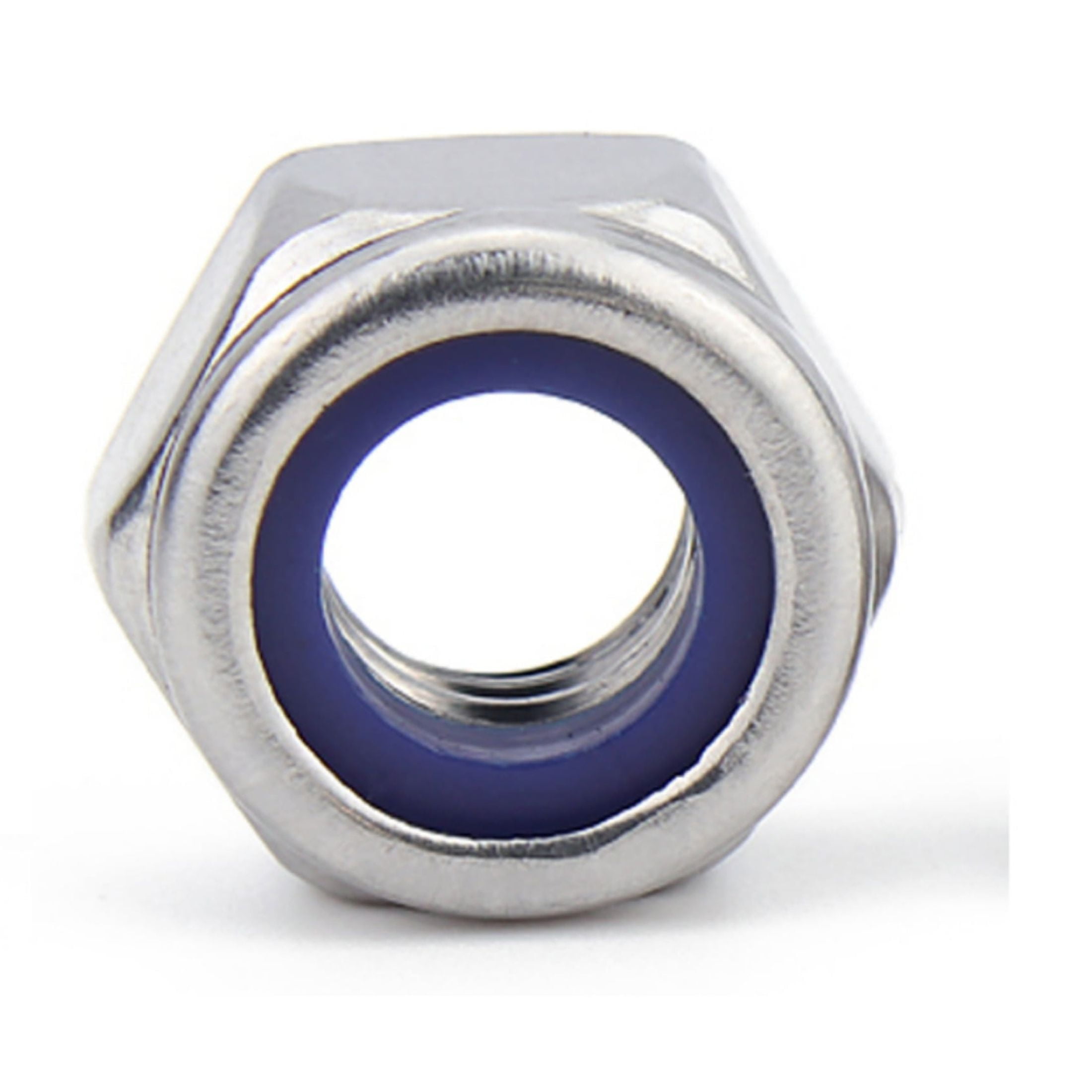 2 PCS 316 Stainless Steel Nylon Lock Up Hexagonal Nut,Internal thread ...