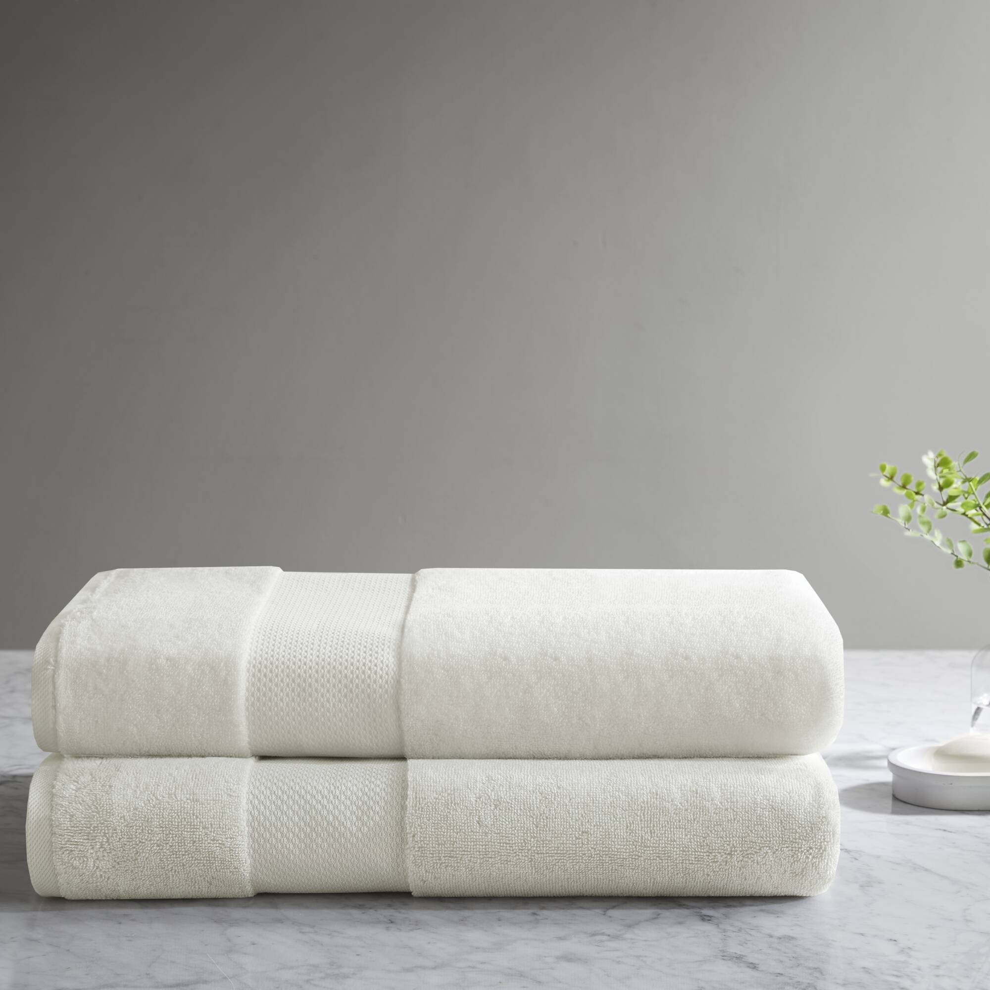 2 PCS 35x70" - 2PK 100% Cotton Bath Sheet Set White - Walmart.com