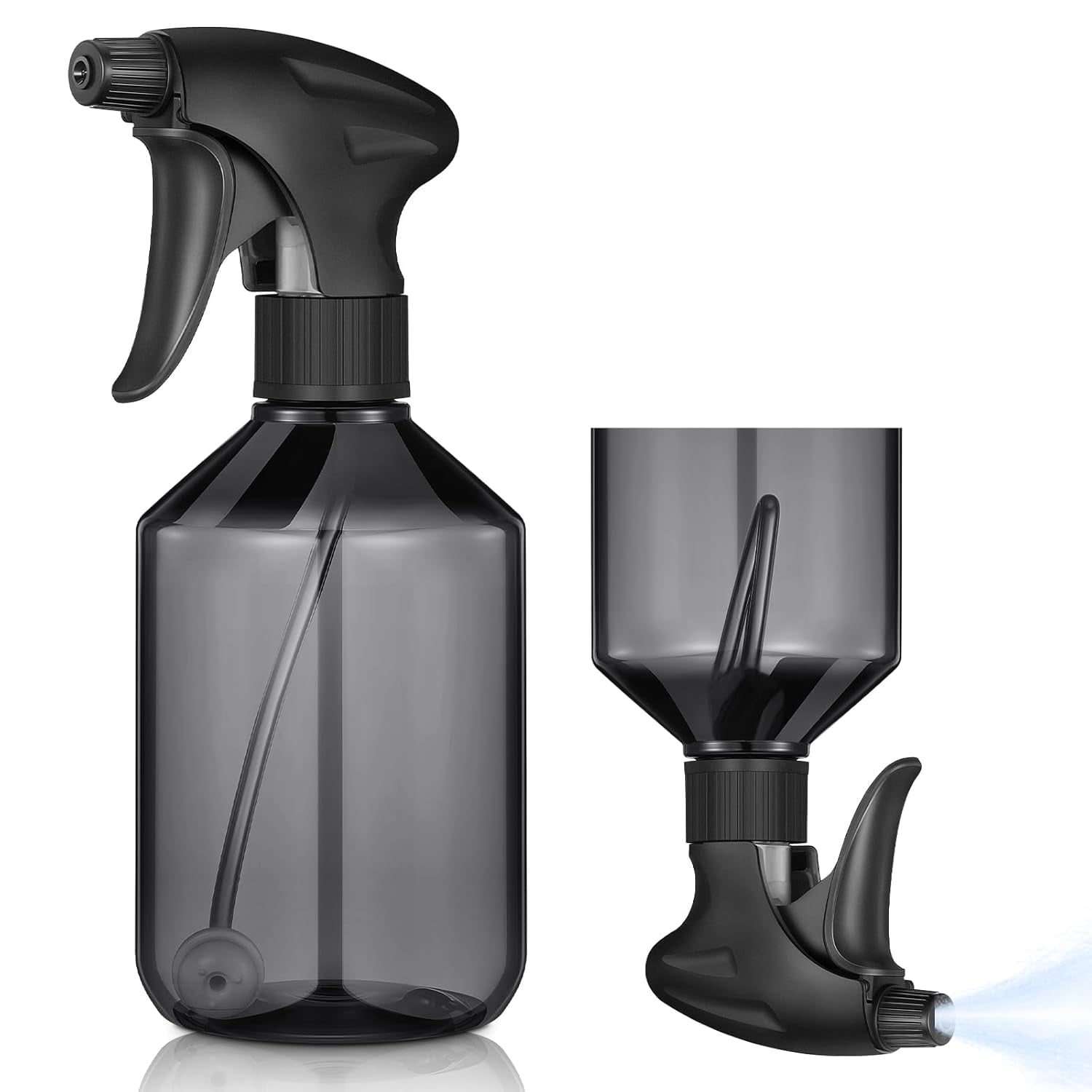 2 PCS 360° Spray Bottle, 16 oz Upside Down Spray Bottles, Plastic Spray ...