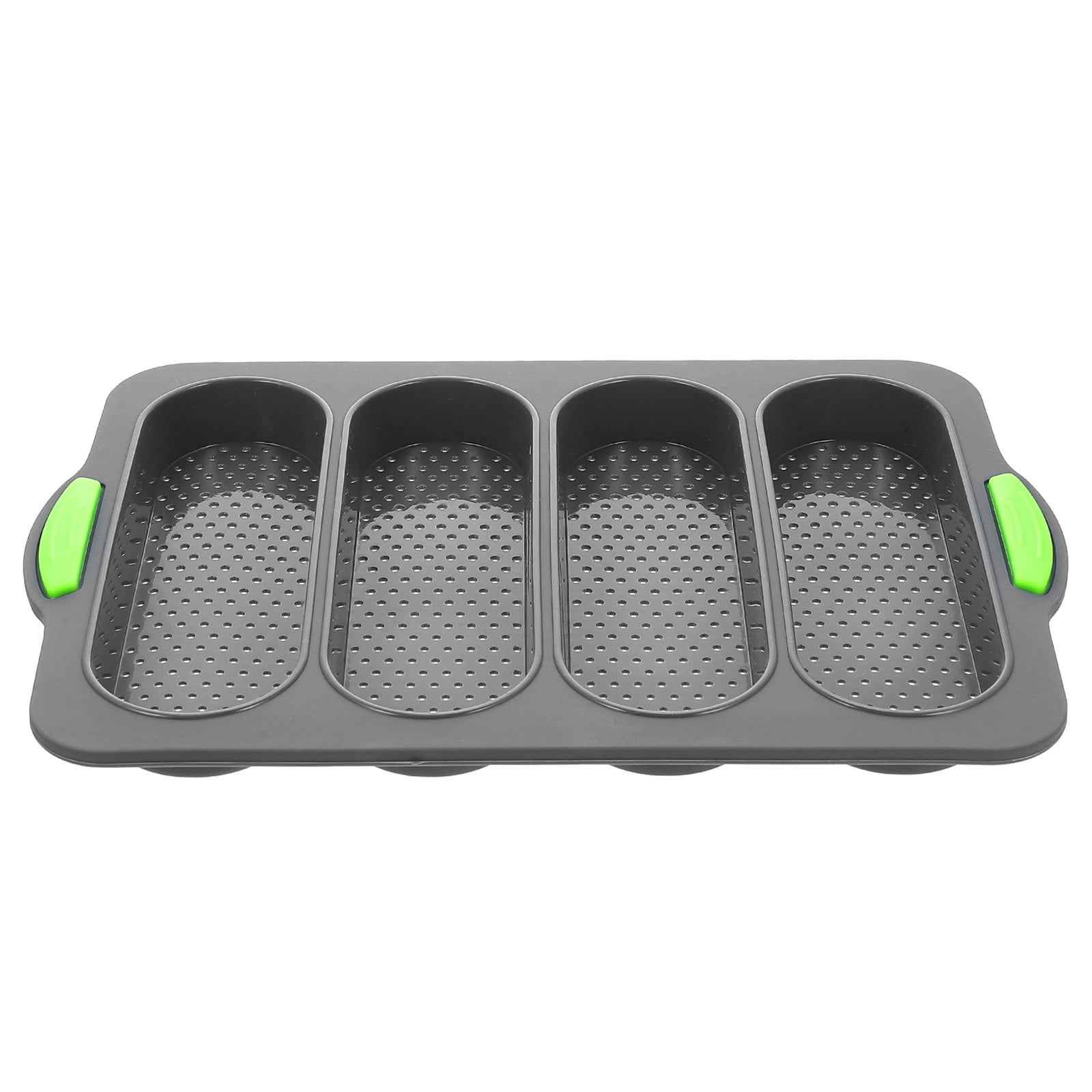 2 PCS 4-Grid Bread Mold Quick Demould Bakery Kitchen Silicone Baking ...