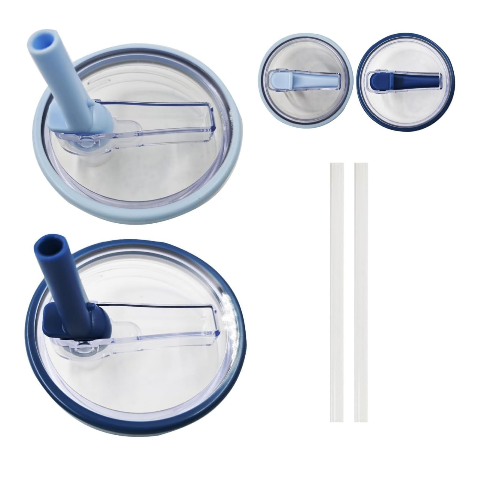2 PCS 40 oz Replaceble Tumbler Flip Straw Lid for Stanley Quencher ...