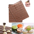 2 PCS 48 Capacity Macaron Silicone Baking Sheet Muffin DIY Chocolate ...