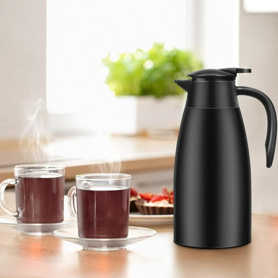 2 PCS 68 OZ Thermal Coffee Carafe, Insulated Stainless Steel Coffee ...