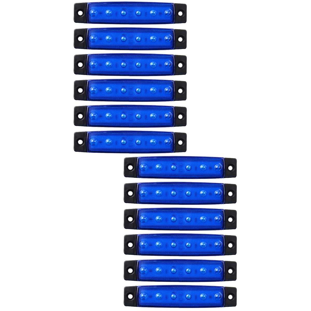 2 PCS 6led Boat Light Trailer Tail Lights Navigation Sailboat Strip ...