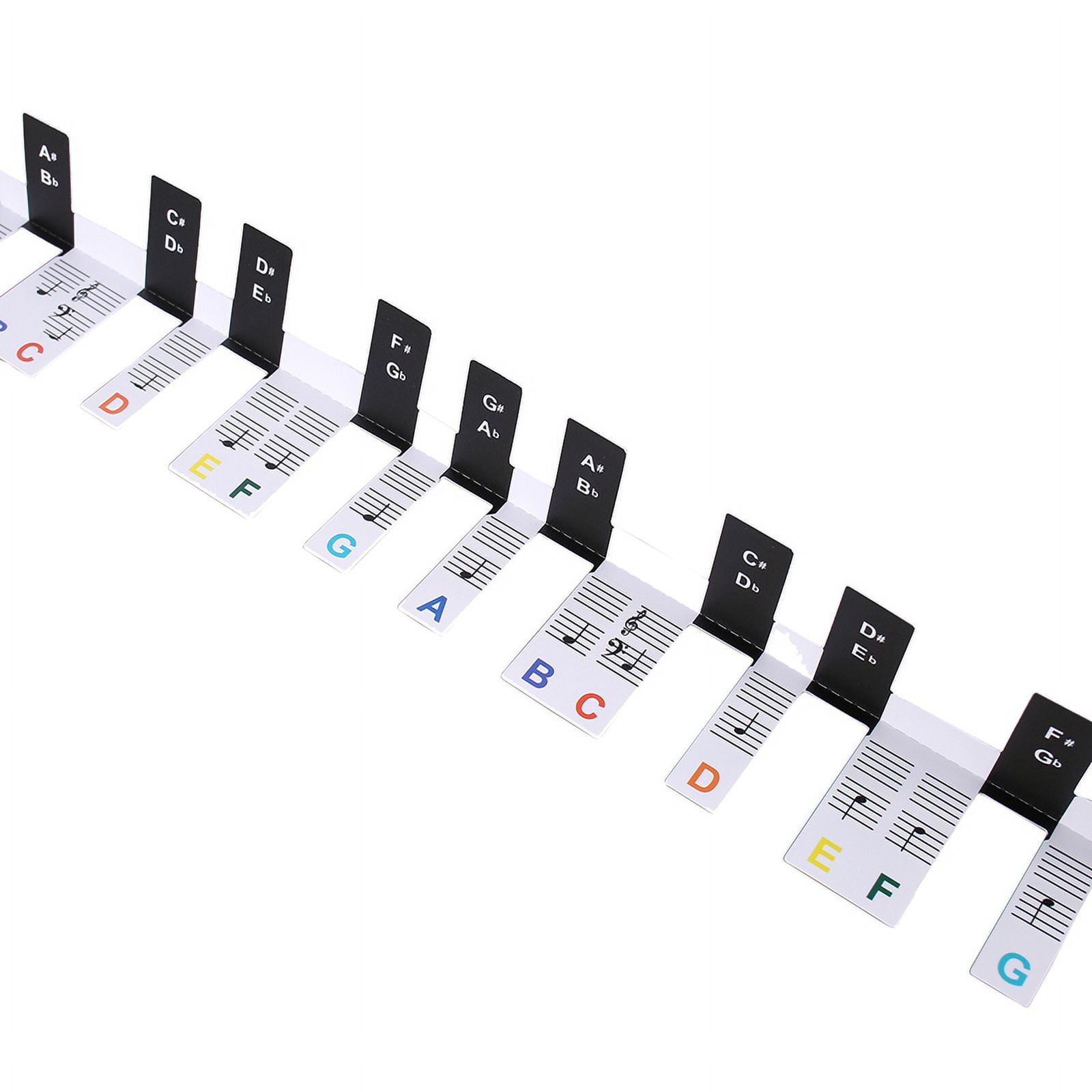 2 PCS 88 Keys Removable Piano KEY Labels Piano Keyboard Stickers Piano ...