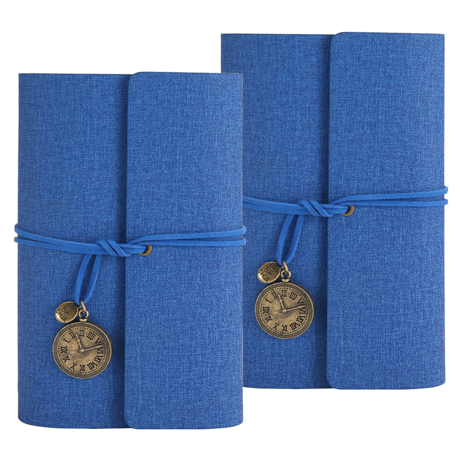 2 PCS A6 Loose - Leaf Vintage Style Binding Creative Ledger Diary ...