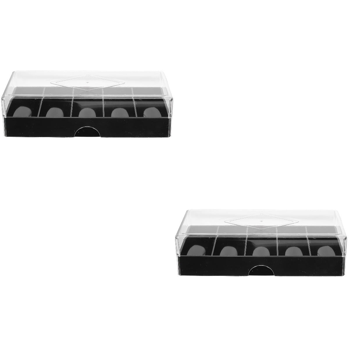 2 PCS Acrylic Chip Box Chips Daily Poker Chip Tray Poker Chip Box Poker ...