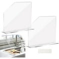 2 PCS Acrylic Sink Splash Guard 16.14 * 13.38 Inch Clear Freestanding ...