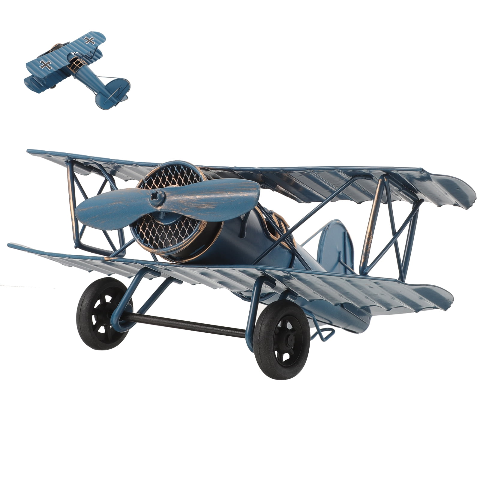 2 PCS Aircraft Models Airplane Kits Shuttle Mini Drone Blue - Walmart.com