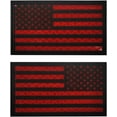 2 PCS AliPlus America Flag Patches IR Infrared Reflective Patches Laser Cut Patch Regular and ...