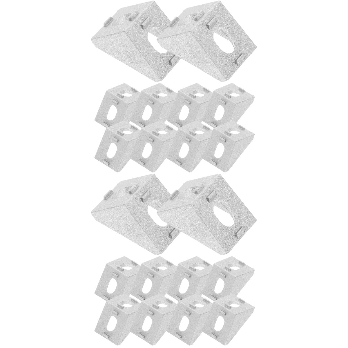 2 PCS Aluminum Extrusion Connector Profile Corner Bracket Brace for ...