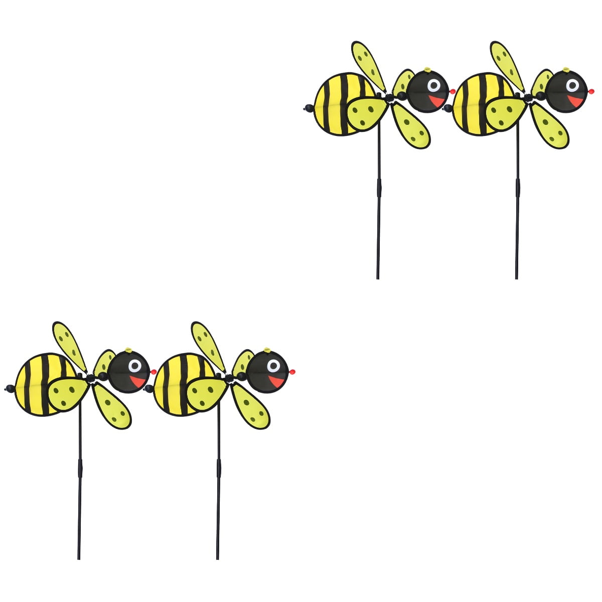 2 PCS Animal Windmill Bees Windmills Spinner Toy Toddler Yellow ...