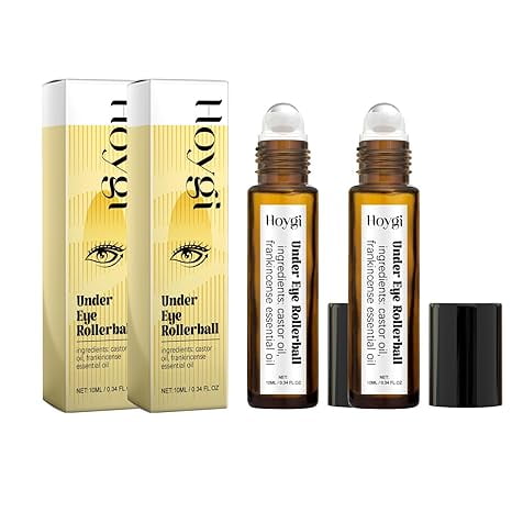 2 PCS Anti - Aging Eye Serum Cream in Glass Bottle: Castor oil and ...