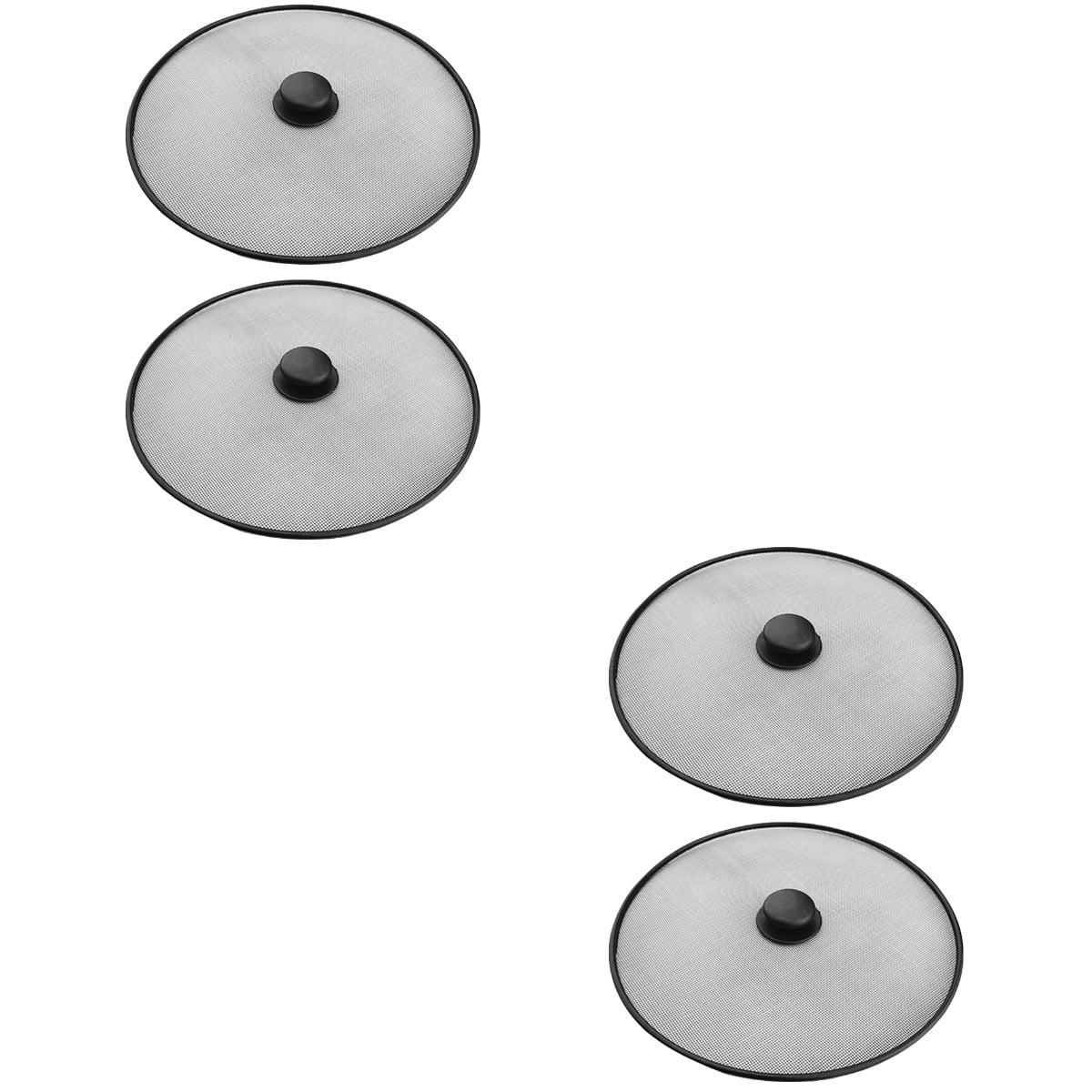 2 PCS Anti Oil Splashing Cover Kitchen Gadget Grease Screen Black ...