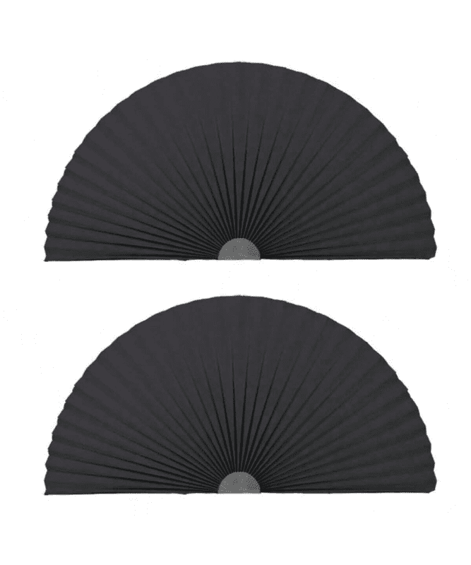 2 PCS Arch Window Shade Radius 12 inch Half Circle Arched Non-Woven ...