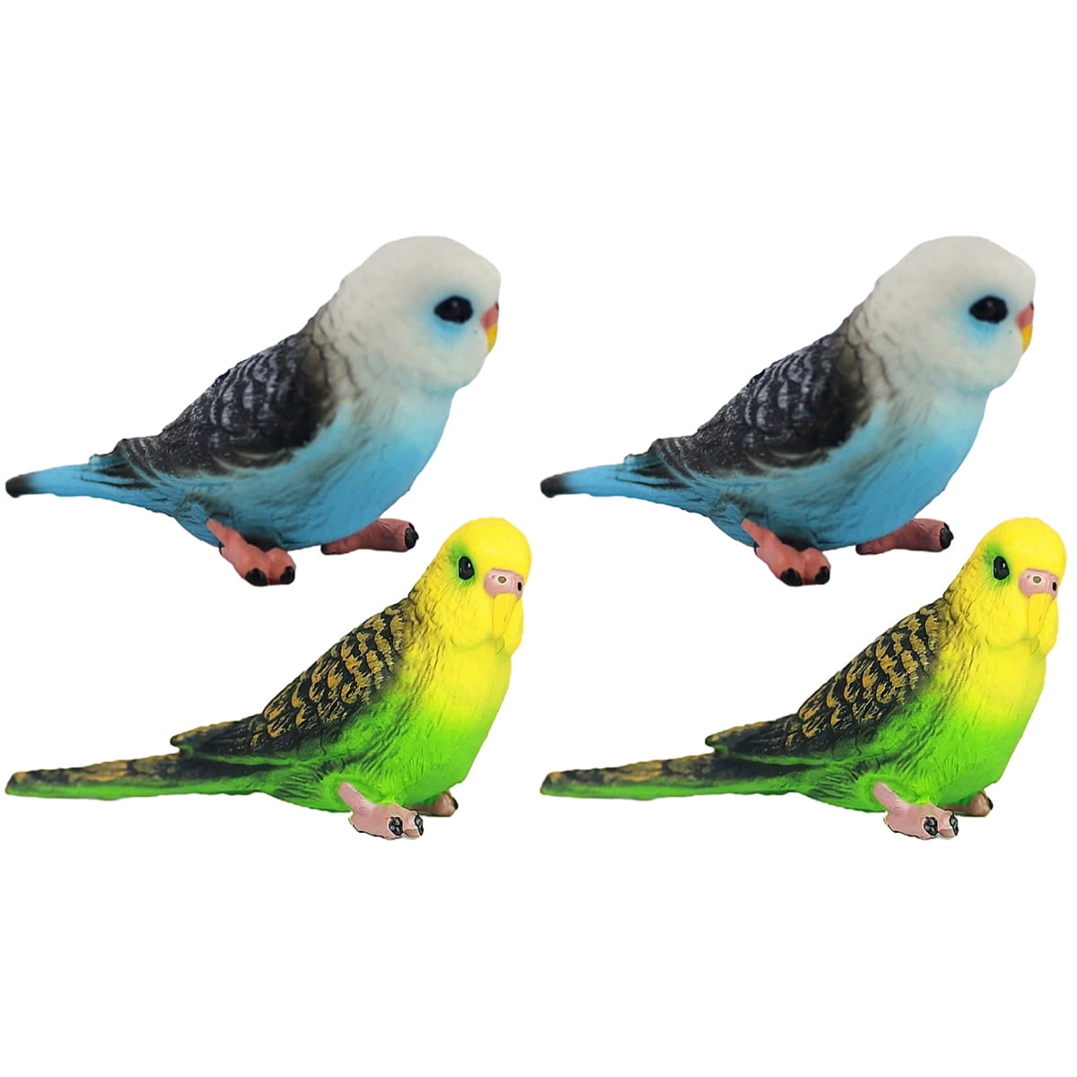 2 PCS Artificial Small Birds Home Greening Decoration Figurines Kids ...