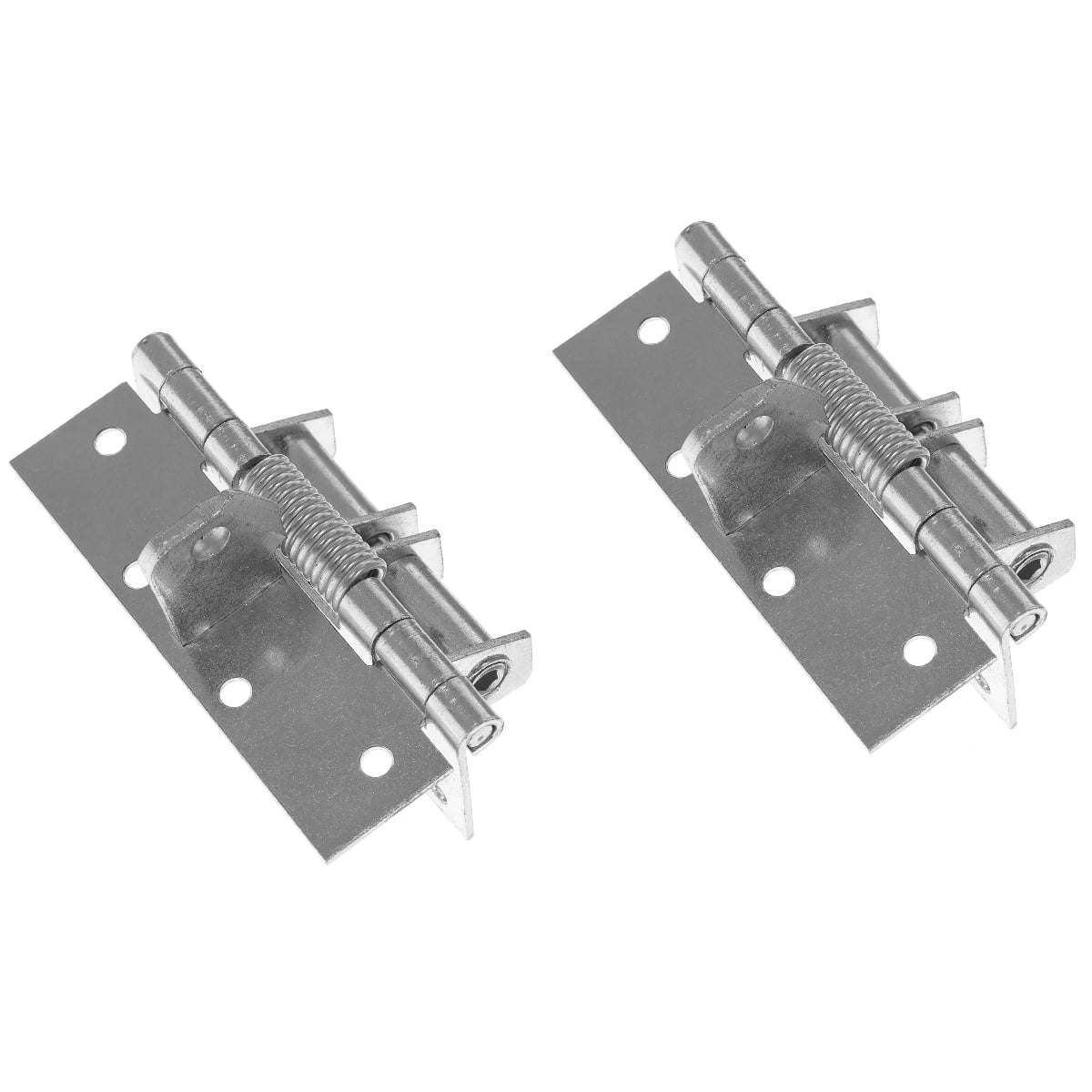2 PCS Automatic Closing Hinge Lock Door Closer Hinges Silver - Walmart.com