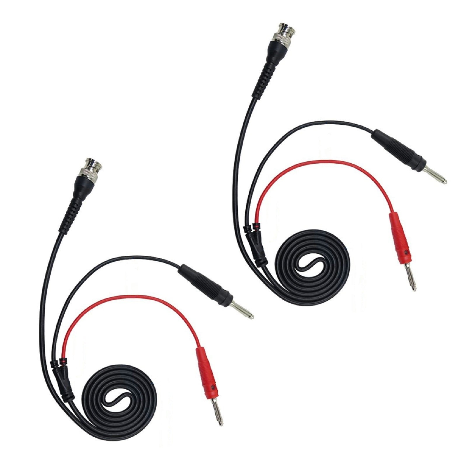 2 PCS BNC Test Leads 120cm BNC to Dual 4mm Banana Connector ...