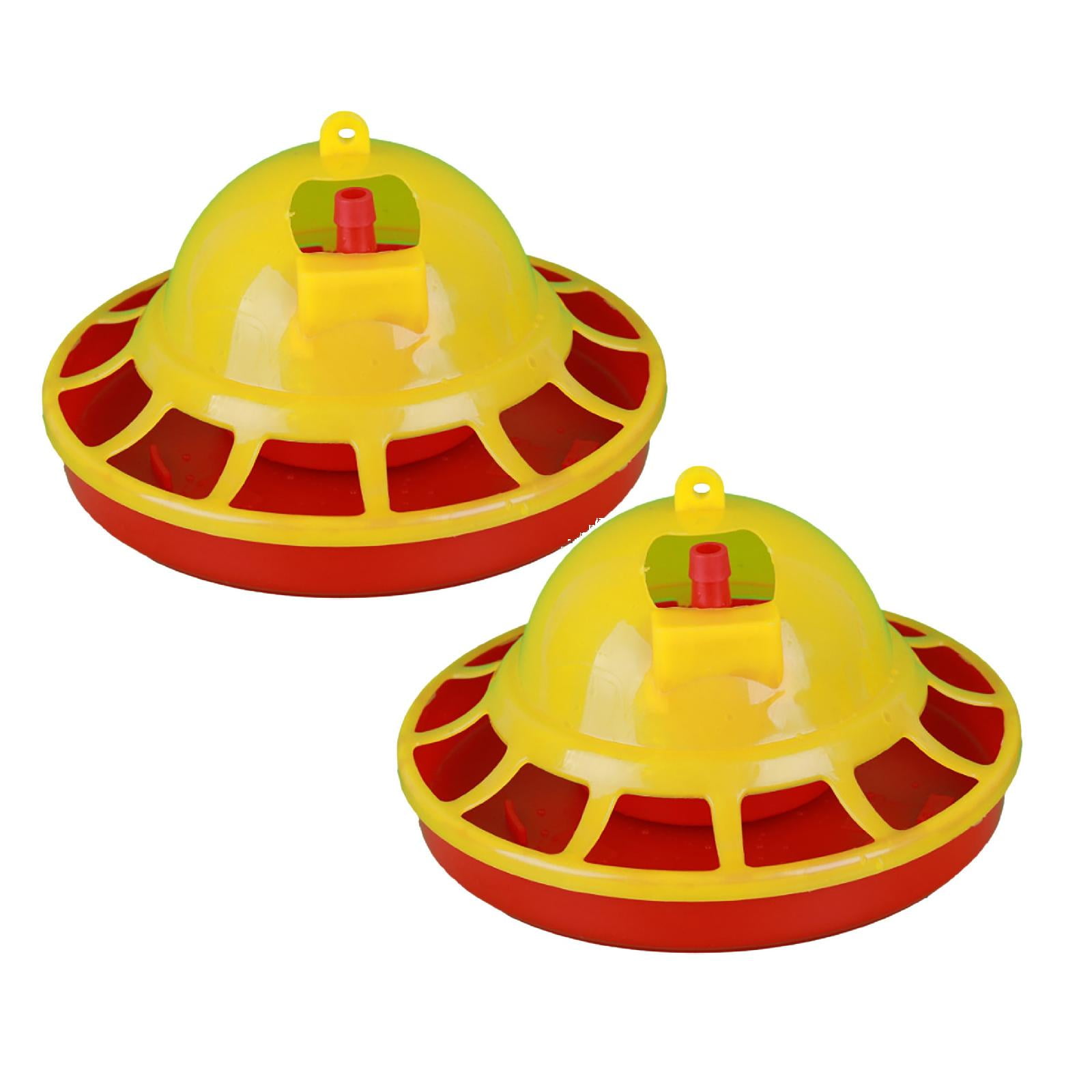 2 PCS Baby Chicken Waterer Ultra Thick PPChicken Drinker Tray Chick ...