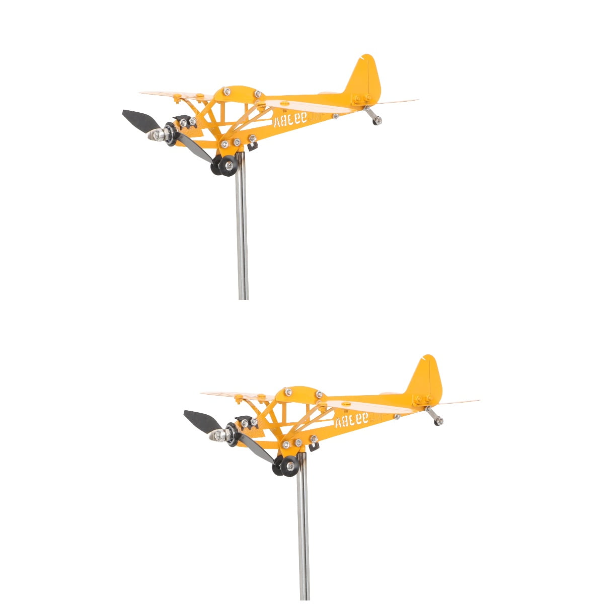 2 PCS Backyard Plane Sculptures Unique Airplane Art Outdoor Decor Child ...