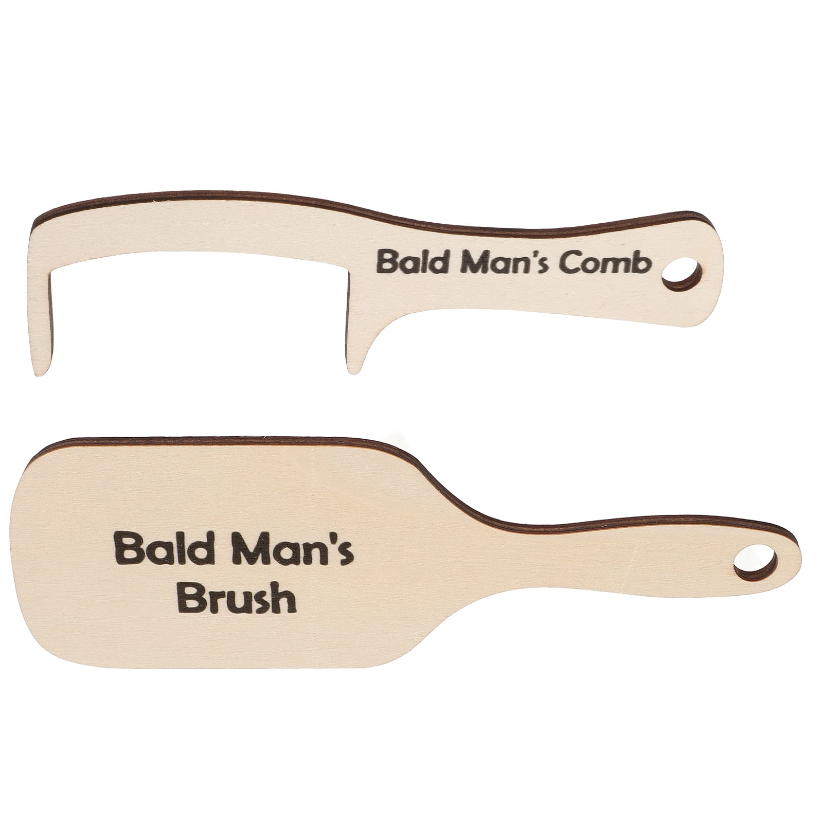 2 PCS Bald Comb Combs for Men Bald Toothless Comb Wooden Funny ...