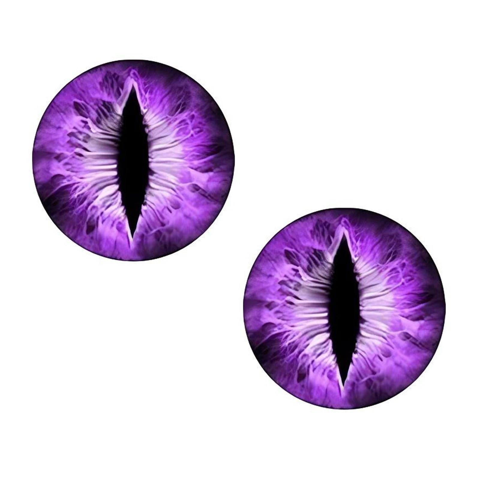 2 PCS Beast Eyes Decals, 3D Stereo Eyes Light Stickers, Round Eyes ...