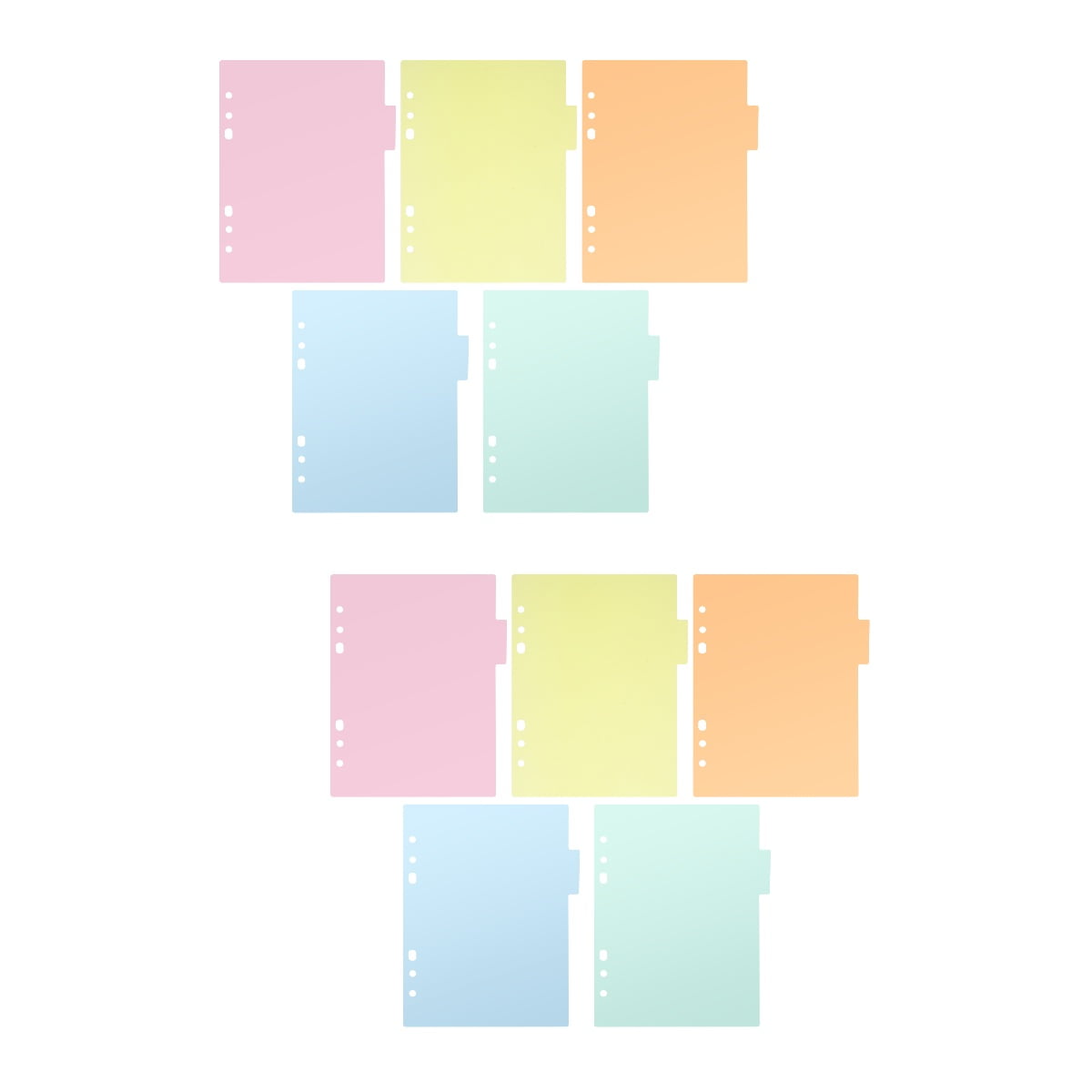 2 PCS Binder Separators Dividers for Notebook Women's - Walmart.com