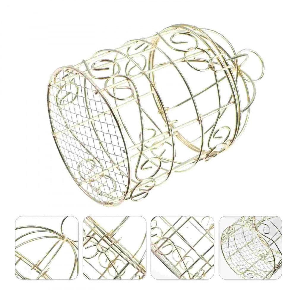 2 PCS Bird Feeders For Outdoors Retro Cage Iron Feeders for Outdoors ...