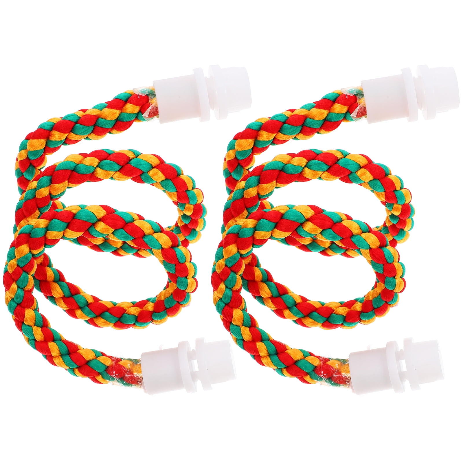 2 PCS Bird Rope Perch Parrot Cage Toy for Parakeet Budgies Cockatoo ...