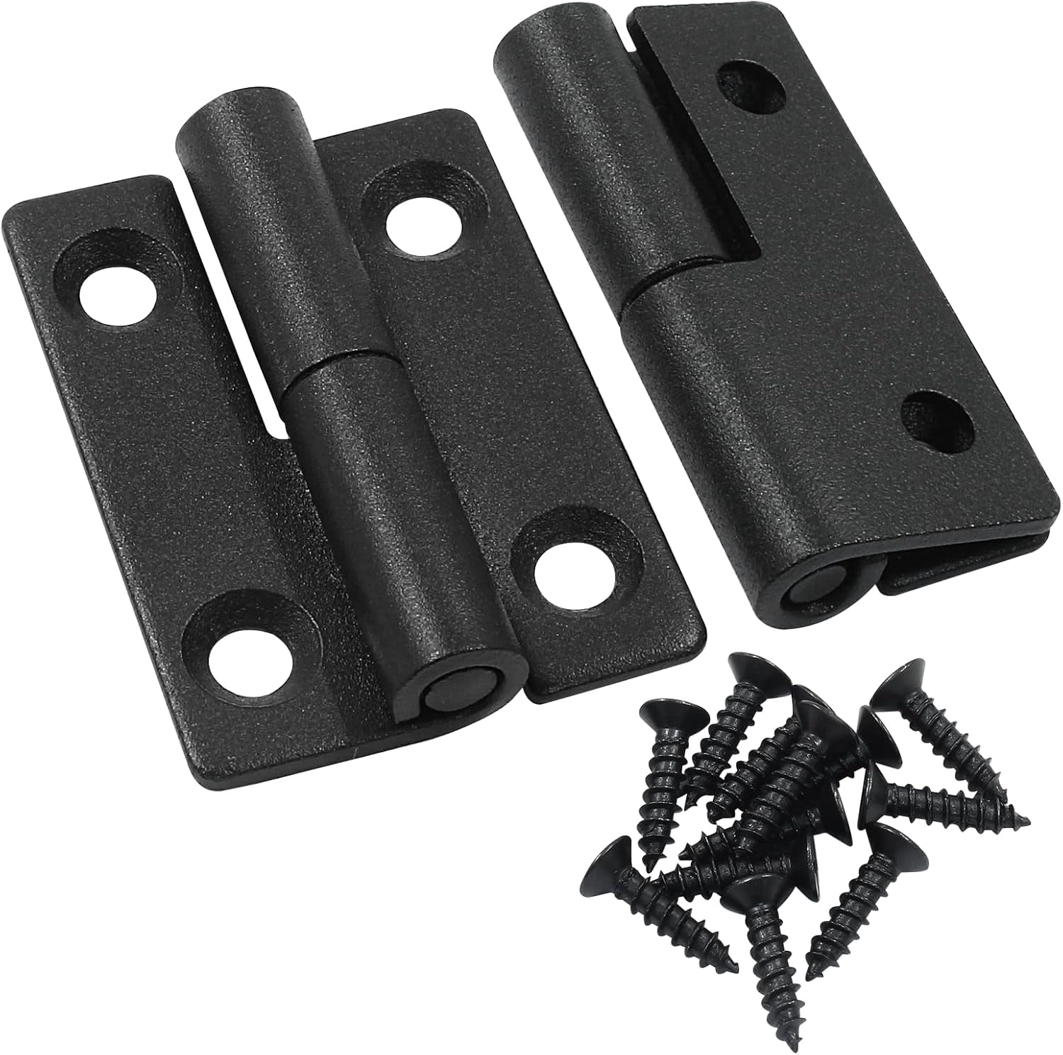 2 PCS Black Stainless Steel Lift Off Hinges - 50x36x2mm Detachable Slip ...