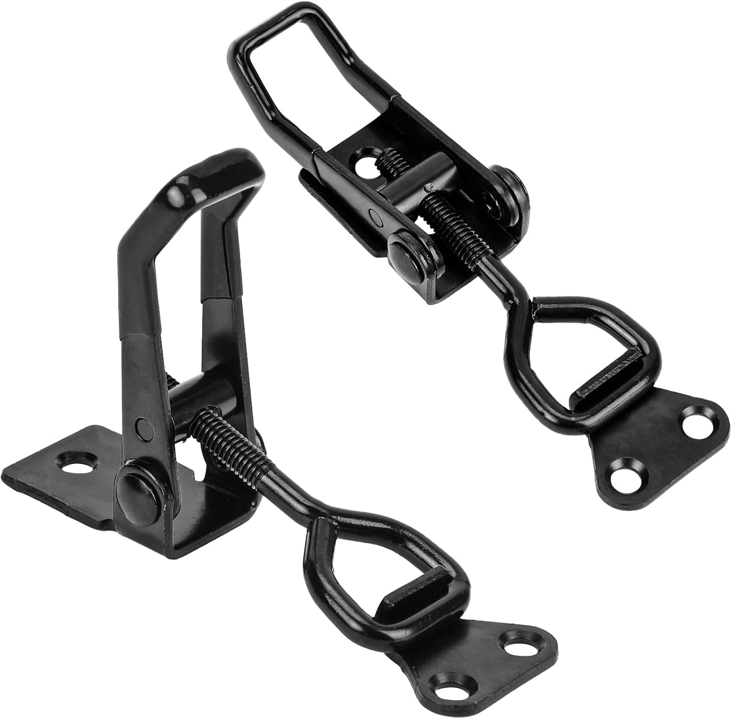 2 PCS Black Toggle Latch Clamp 300lbs Heavy Duty Adjustable Pull Latch ...
