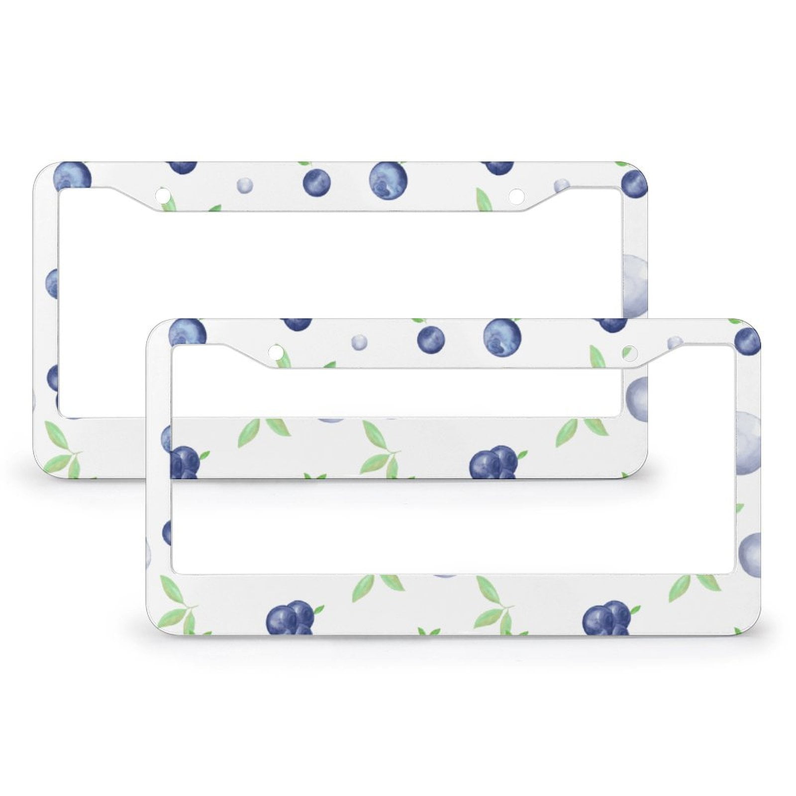 2 PCS Blueberry Fruits License Plate Frames Summer Decor License Plate ...