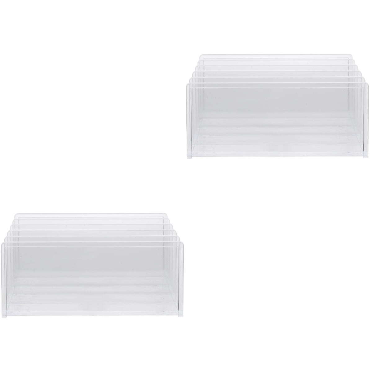 2 PCS Book Storage Rack Office Bookend Books Shelves for Desk ...