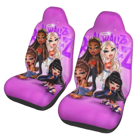 2 PCS Brat-Z0 Car Seat Covers Cartoon Car Interior Seat Accessories Men ...