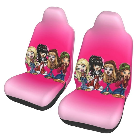 2 PCS Brat-Z0 Car Seat Covers Cartoon Car Interior Seat Accessories Men ...