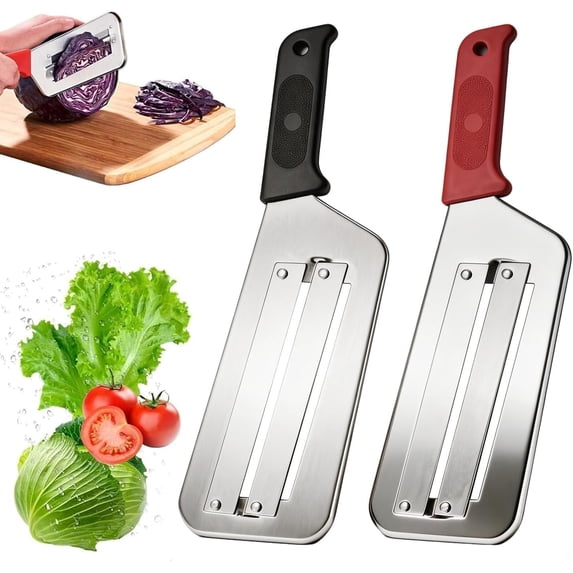 2 PCS Cabbage Chopper Shredder, Stainless Steel Shredder Knife ...