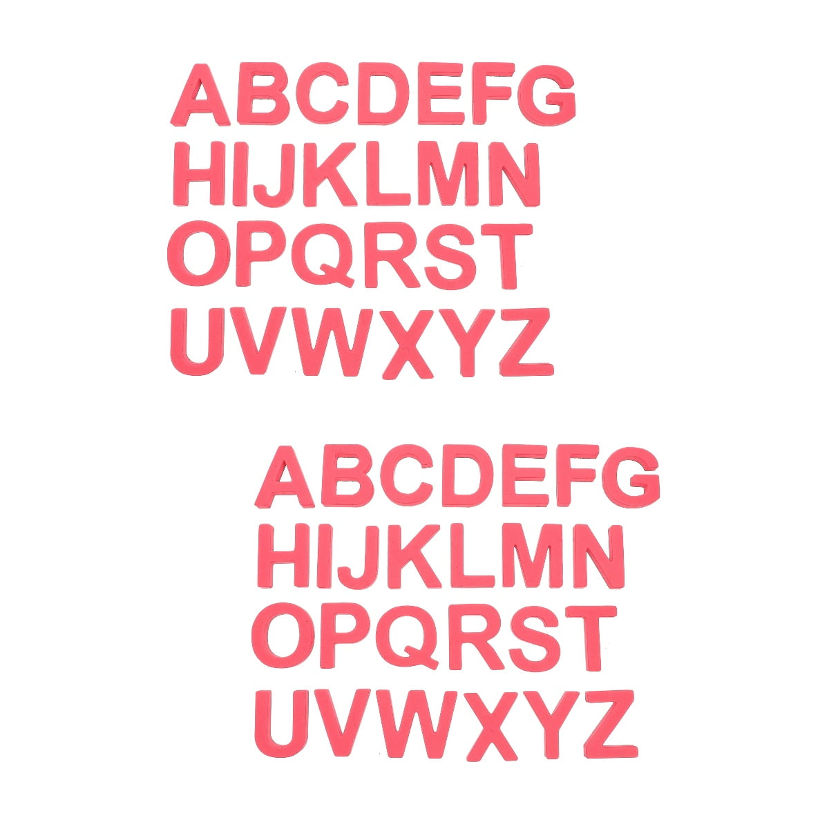 2 PCS Capital Letter Magnetic Sign Whiteboard Markers Letters Baby Red ...