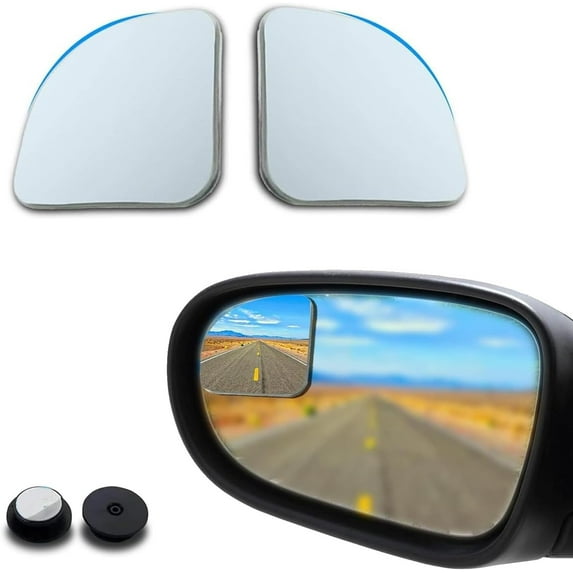 2 PCS Car Blind Spot Mirror, 1.9In x HD Convex Frameless Glass PC ...