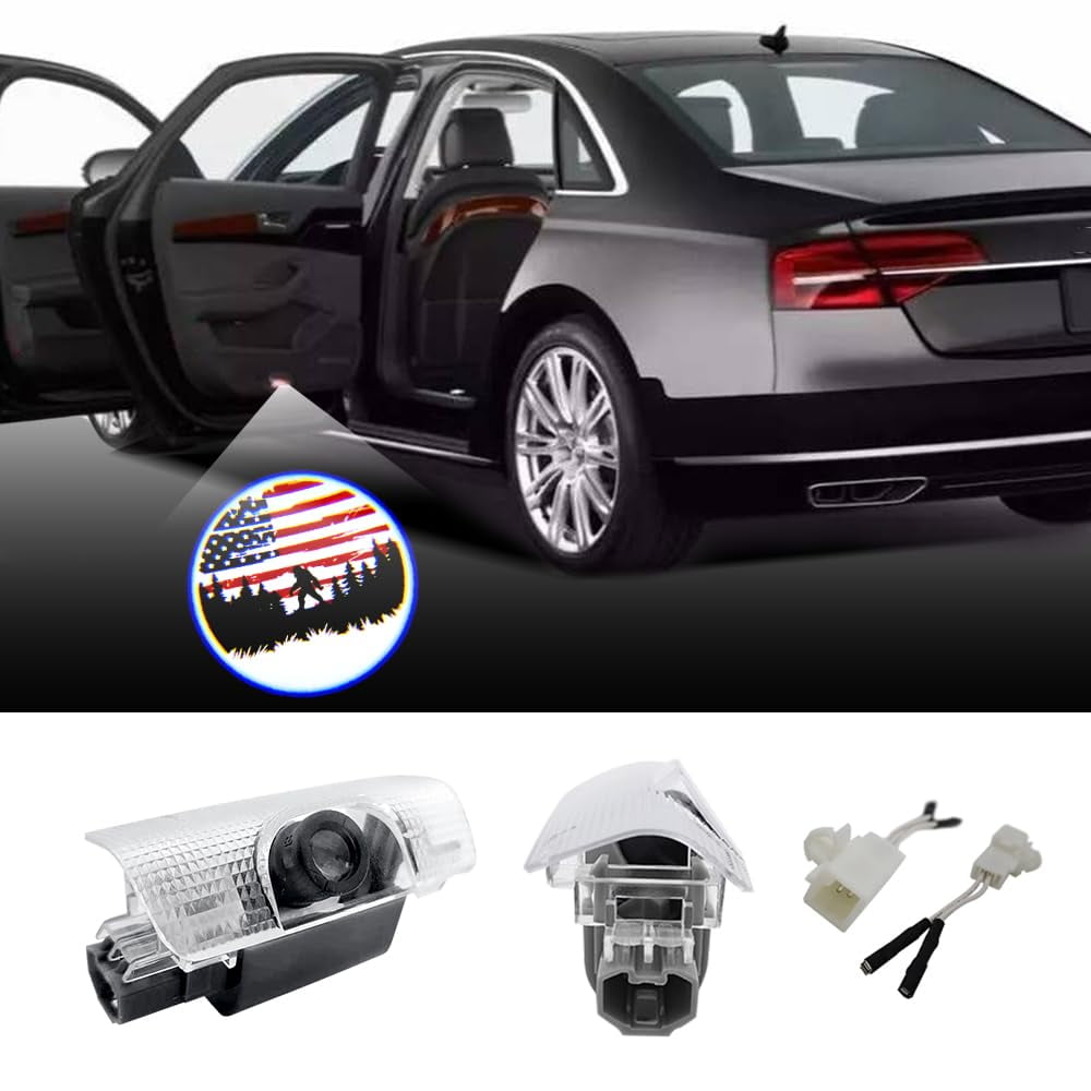 2 PCS Car Door SSF20 Logo Lights Compatible for 4Runner Tundra Sequoia ...