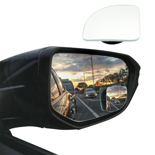 2 PCS Car Rear View Blind Spot Mirror, Adjustable Wide-angle Expanded ...