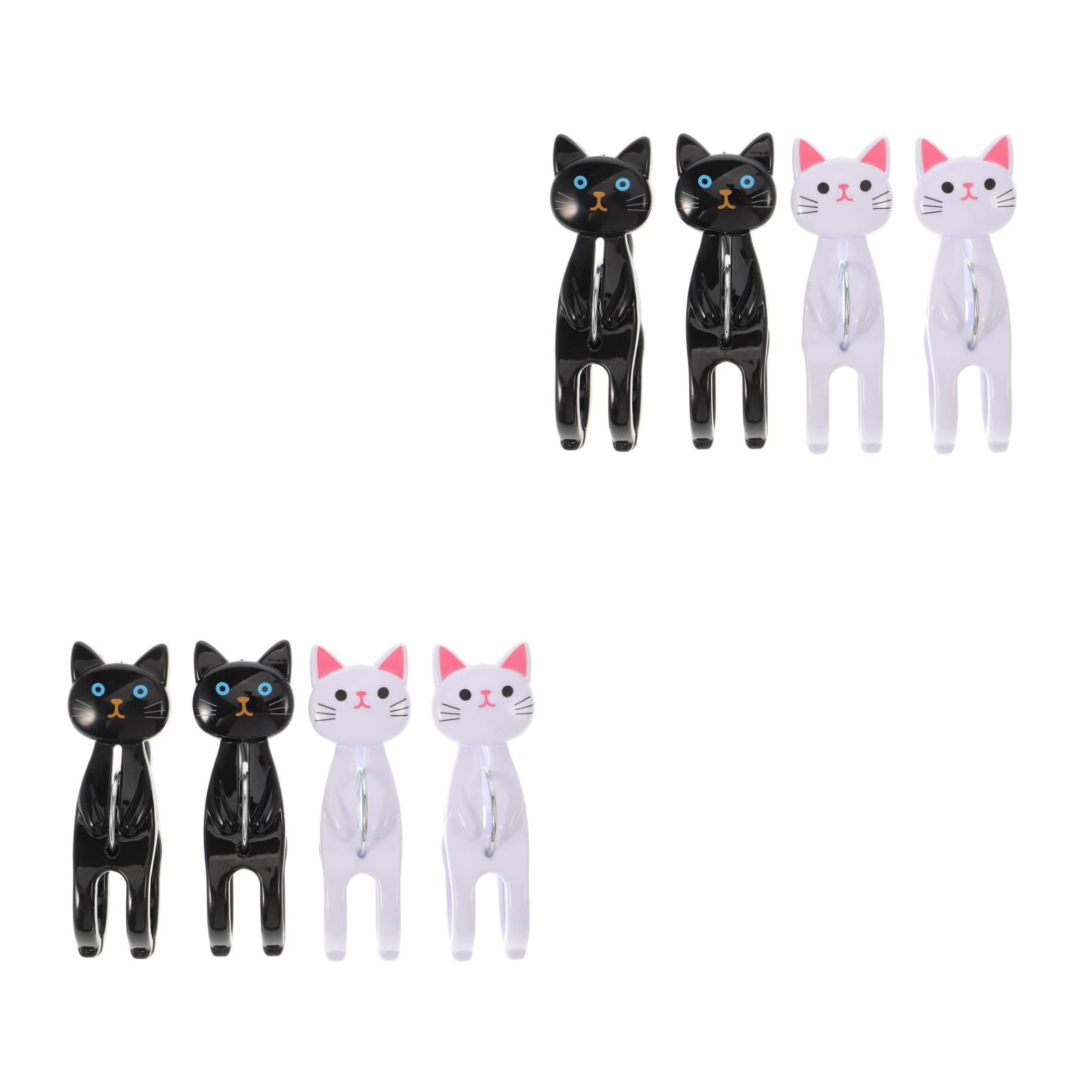 2 PCS Cat Clothespin Sun Cardboard Clips White Lounger Towel Travel ...
