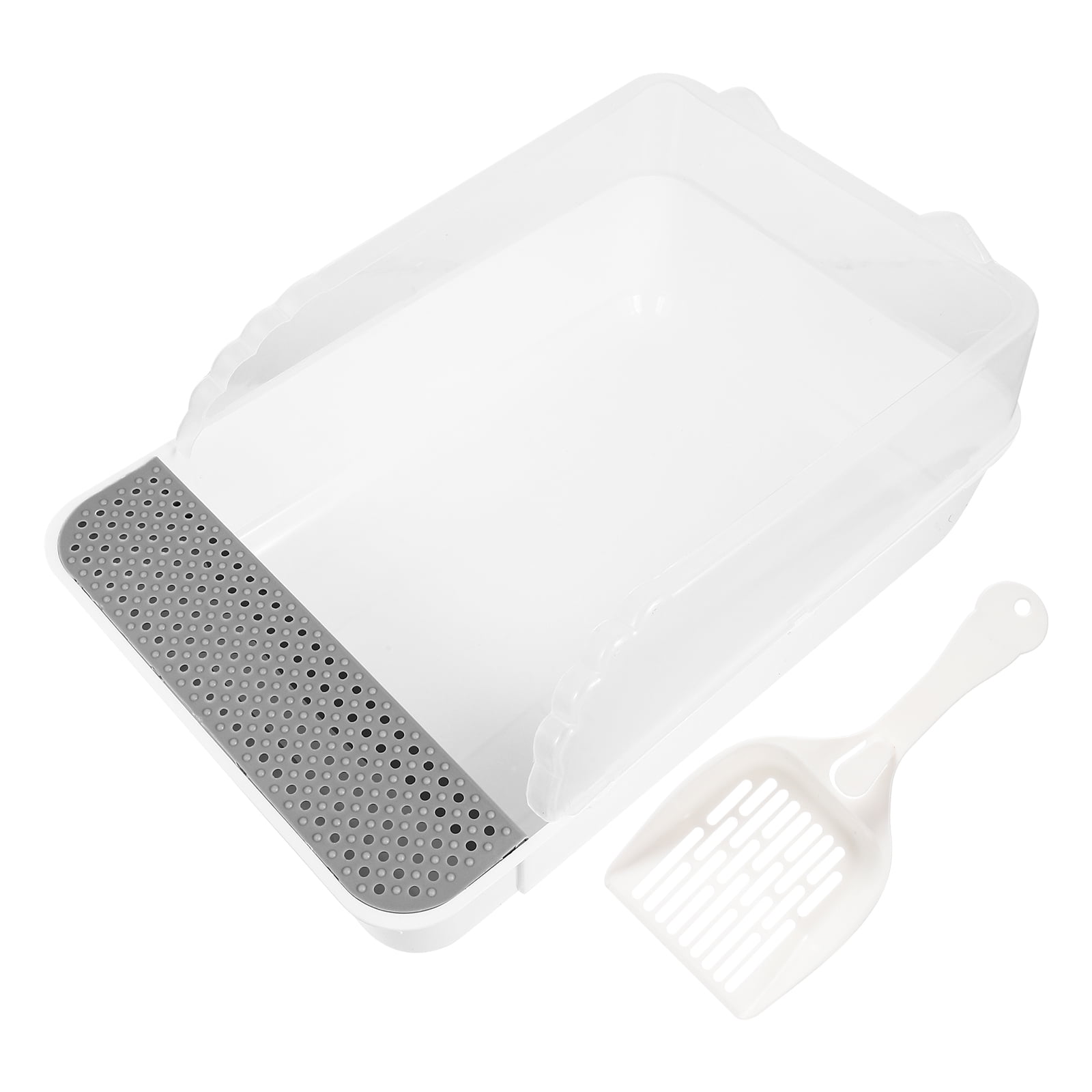 2 PCS Cat Toilet for Home Kitten Litter Pan Gel Polish Stand Spray ...