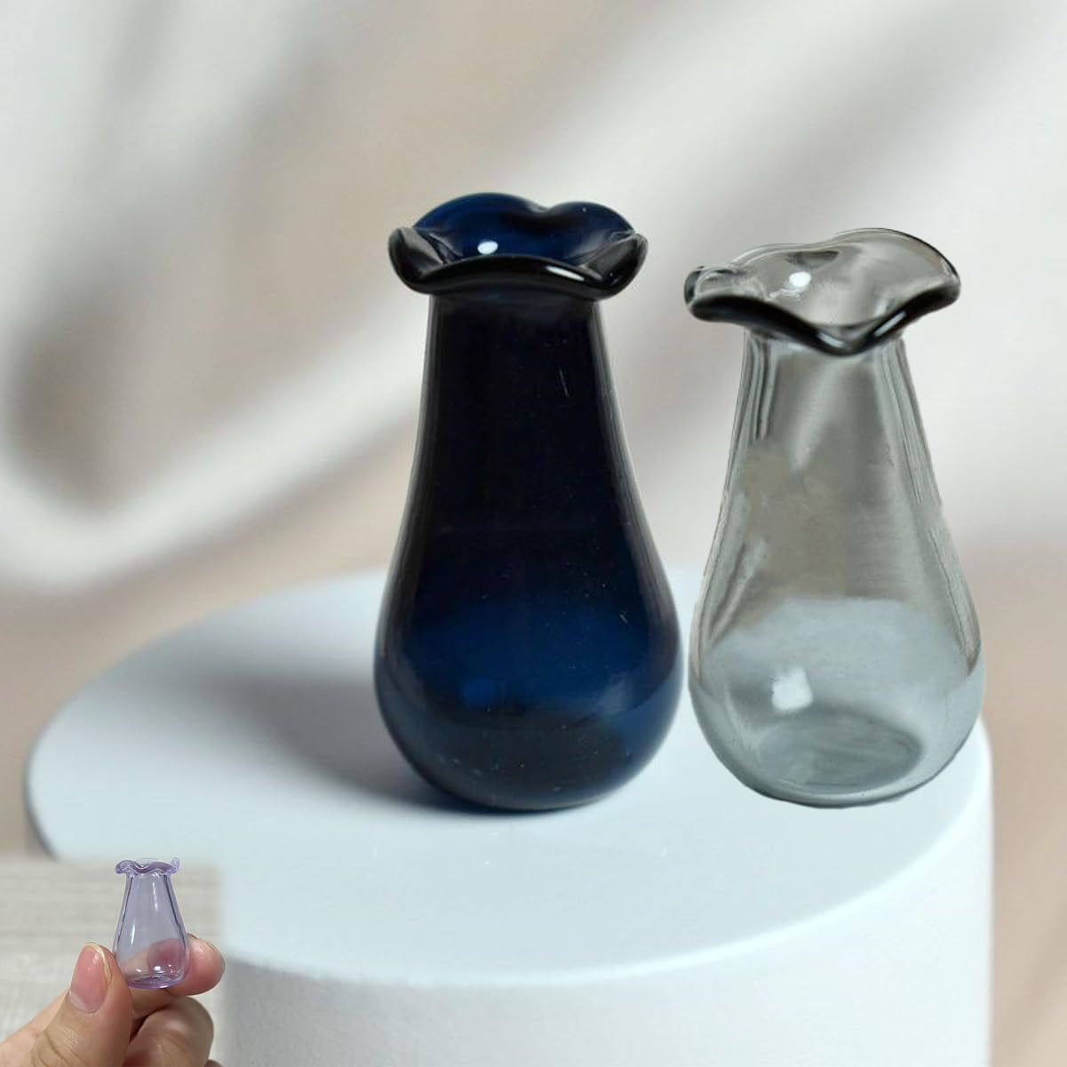 2 PCS Cat Whisker Vase, Mini Vase for Cat Whiskers, Cat Whisker Jar ...