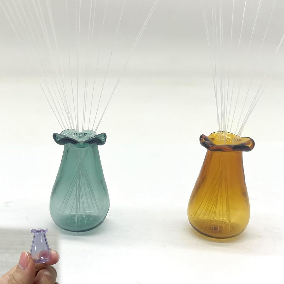 2 PCS Cat Whisker Vase, Mini Vase for Cat Whiskers, Cat Whisker Jar ...