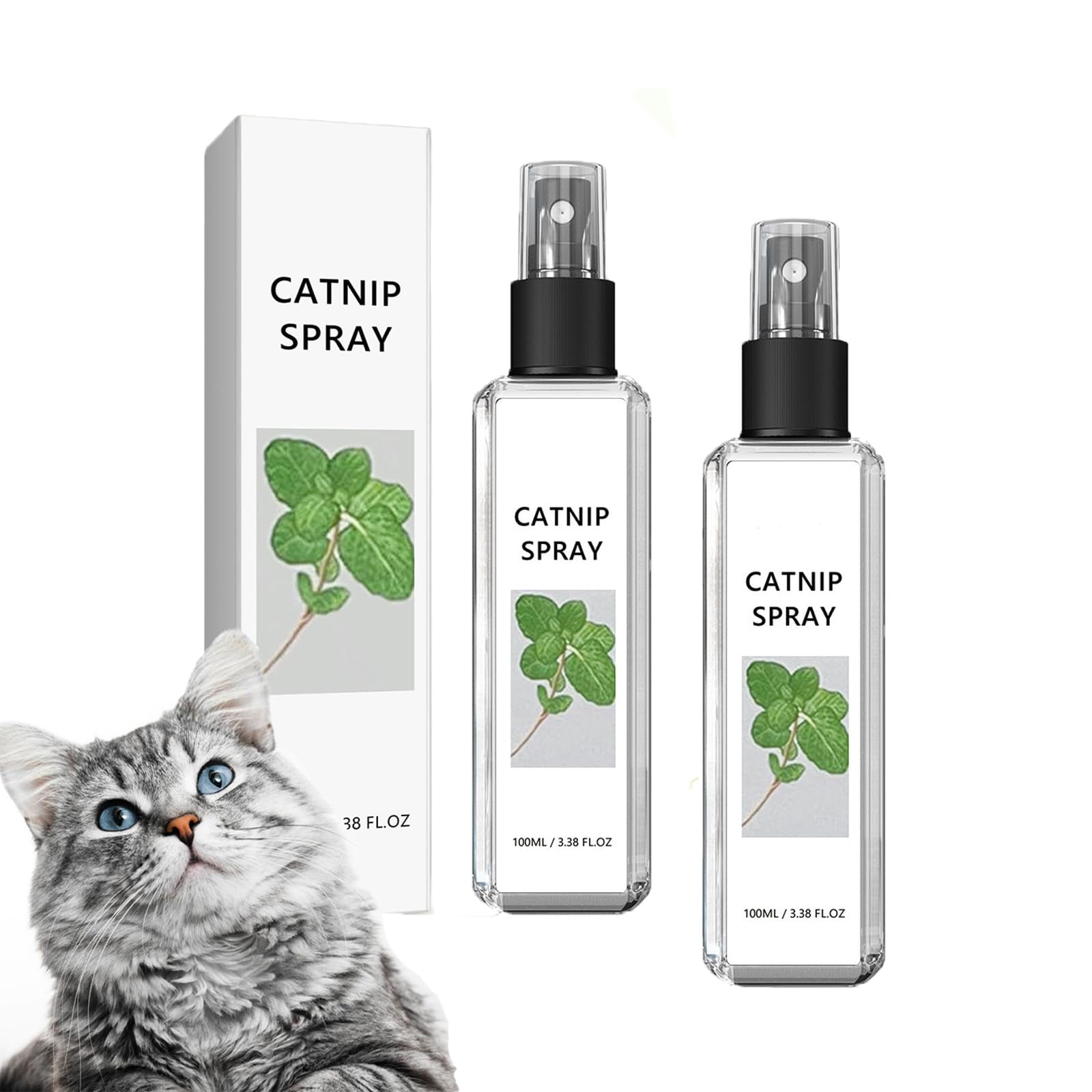 2 PCS Catnip Spray for Cats, Herbal Cat Joy, Herbal Spray, Herbal Cat ...