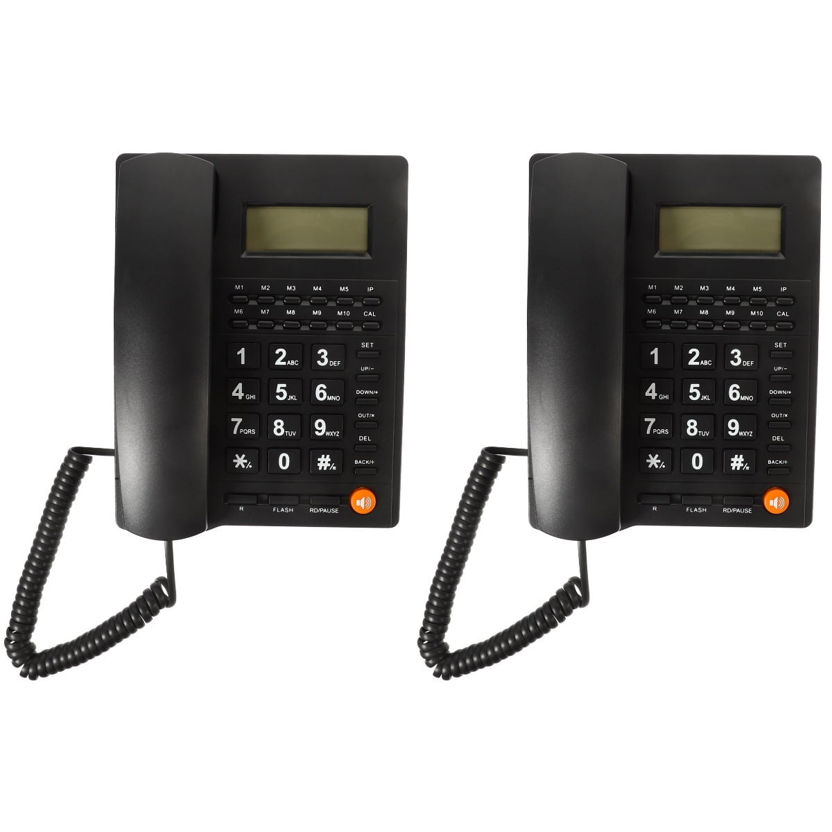 2 PCS Cell Phones Desktop Corded Telephone Elderly - Walmart.com