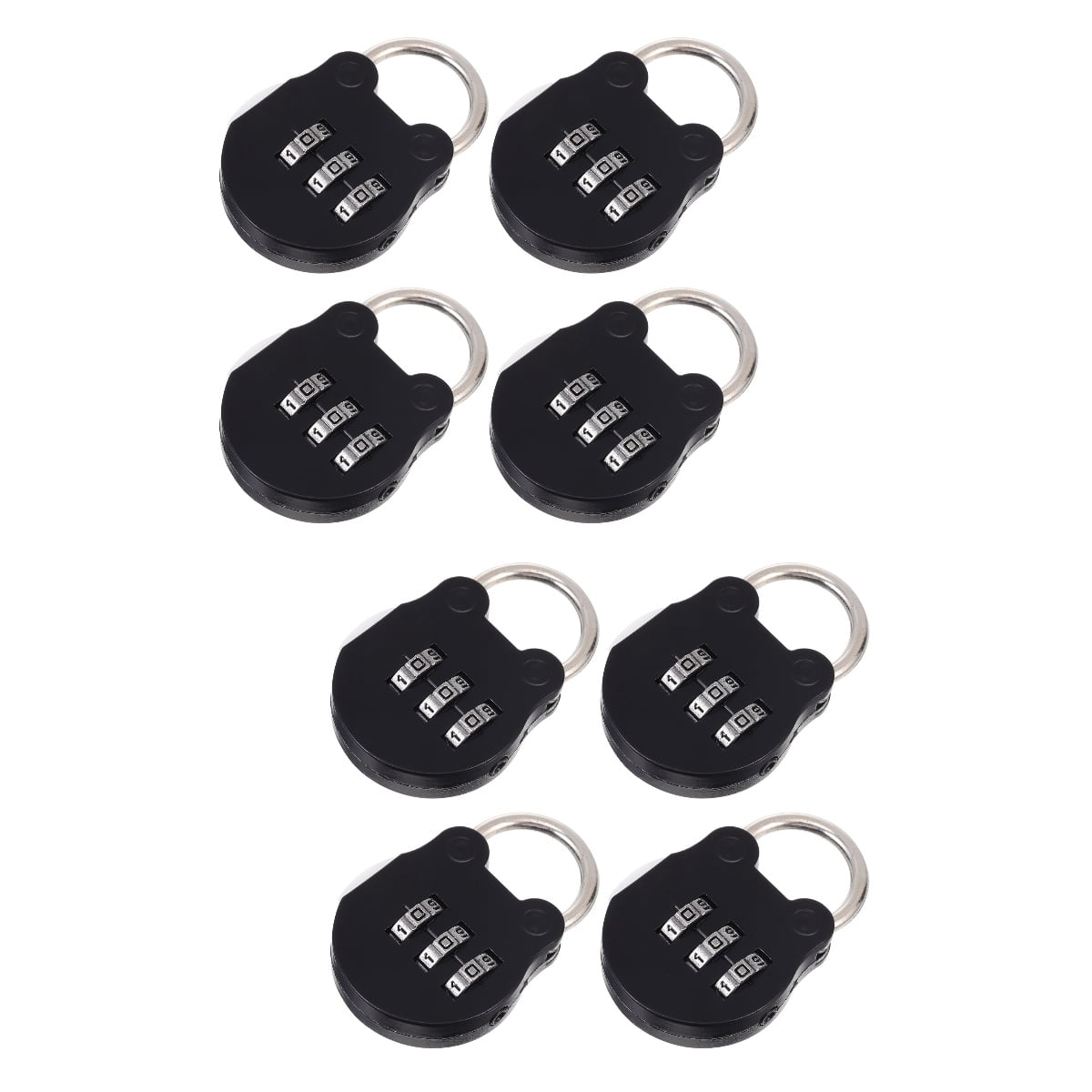 2 PCS Chain Combination Lock Locker Lightweight Padlock Backpack ...