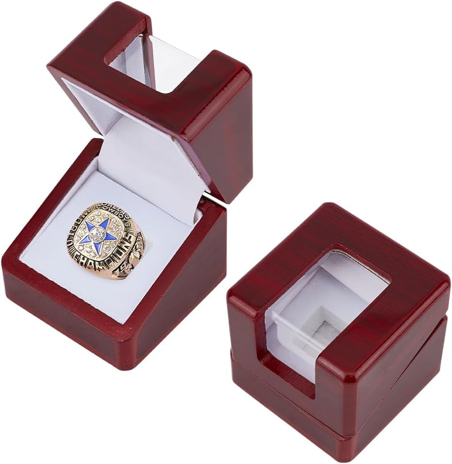 2 PCS Championship Ring Display Case 2.62x2.62x2.64inch Single Ring ...