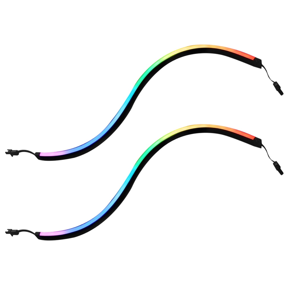 2 PCS Chassis Light Bar Computer Light Bar RGB LED Leds Strip Lights ...