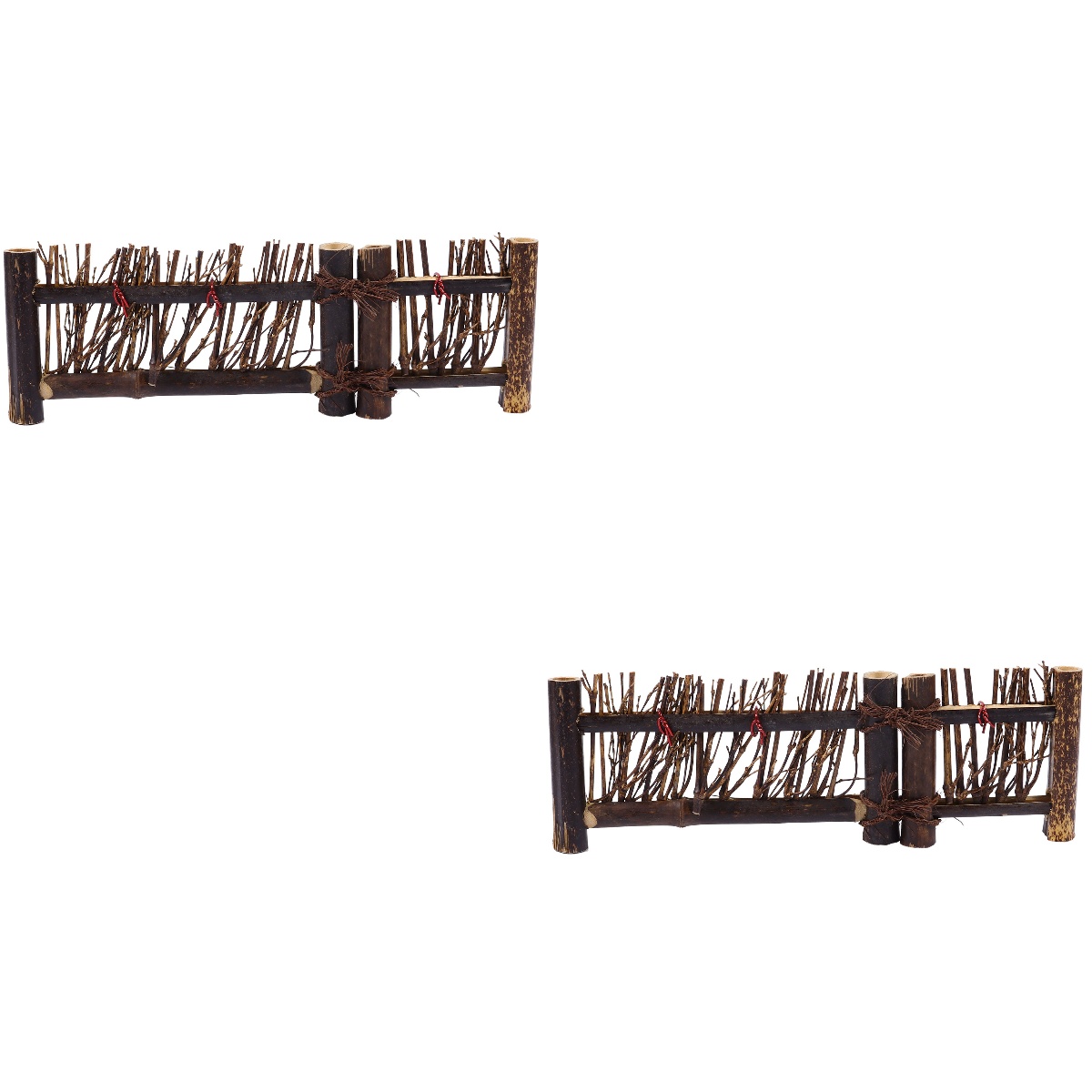 2 PCS Christmas Tree Decorations Pots for Plants Picket Fencing Panels ...